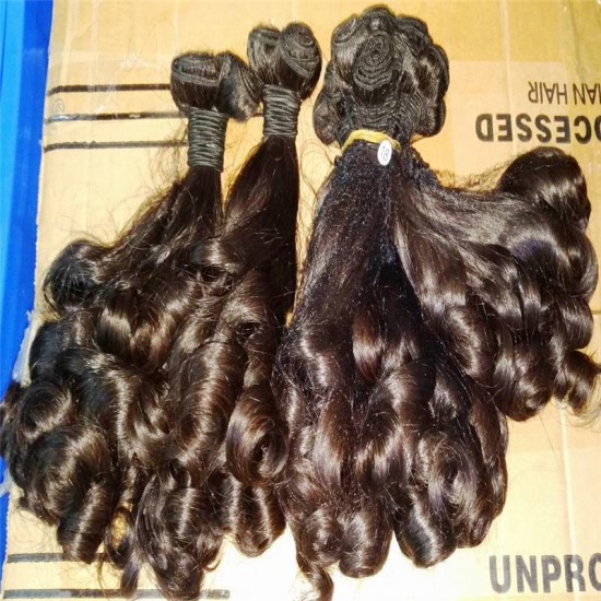 Rare New Funmi Aunty curls Magic curly Cambodian human hair virgin Unprocessed 3pcs=300g Full ...